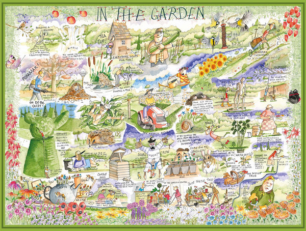 In the Garden - Tim Bulmer 1000 Piece Jigsaw Puzzle – Gaia Jigsaw Puzzles