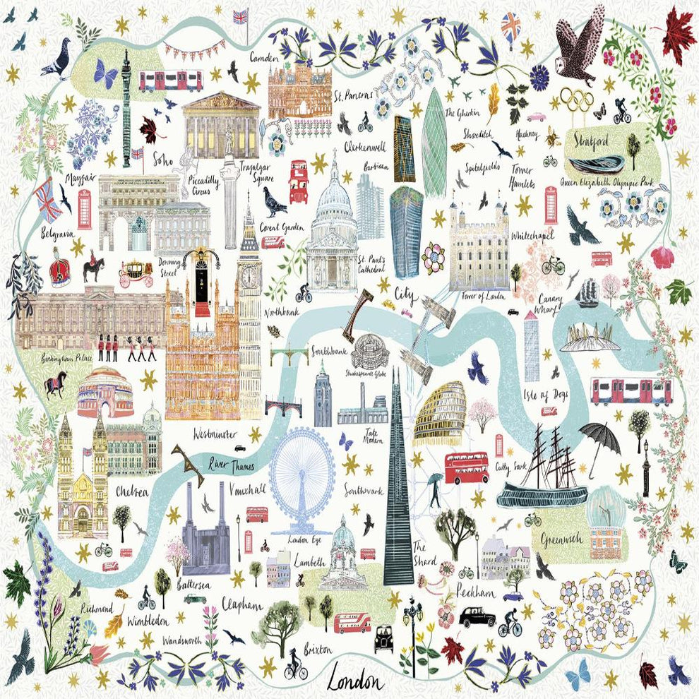 Map of London 1000 Piece Jigsaw Puzzle – Gaia Jigsaw Puzzles